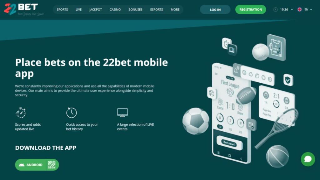22Bet Casino Italia: Bonus, App Mobile e Apostas Live